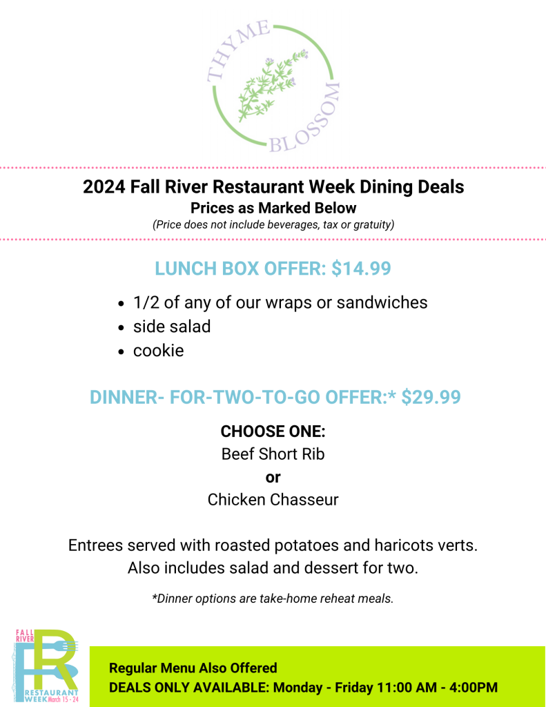 Thyme Blossom | Viva Fall River